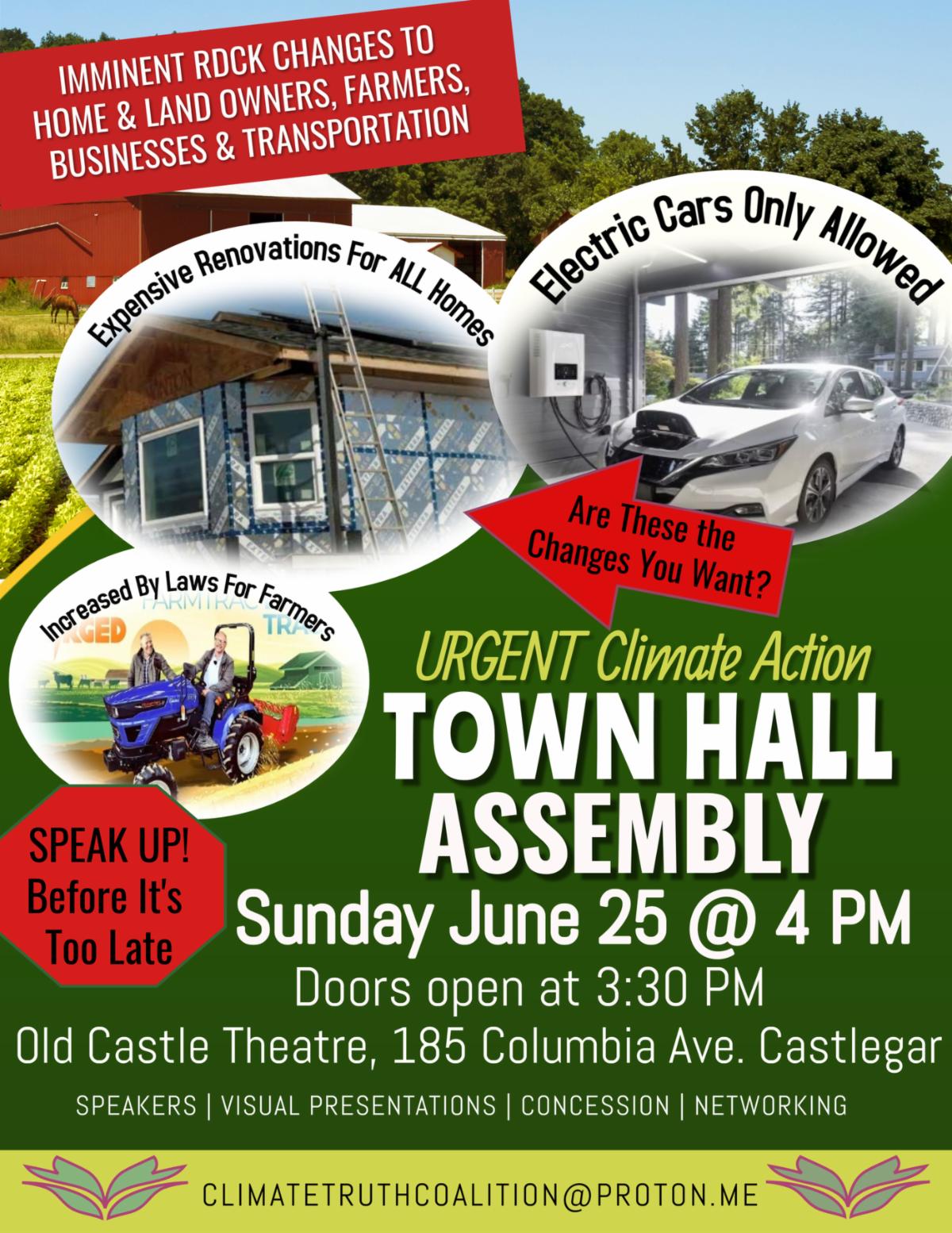 Castlegar & Salmo Town Hall Assemblies Begin This Sunday & Winlaw and ...