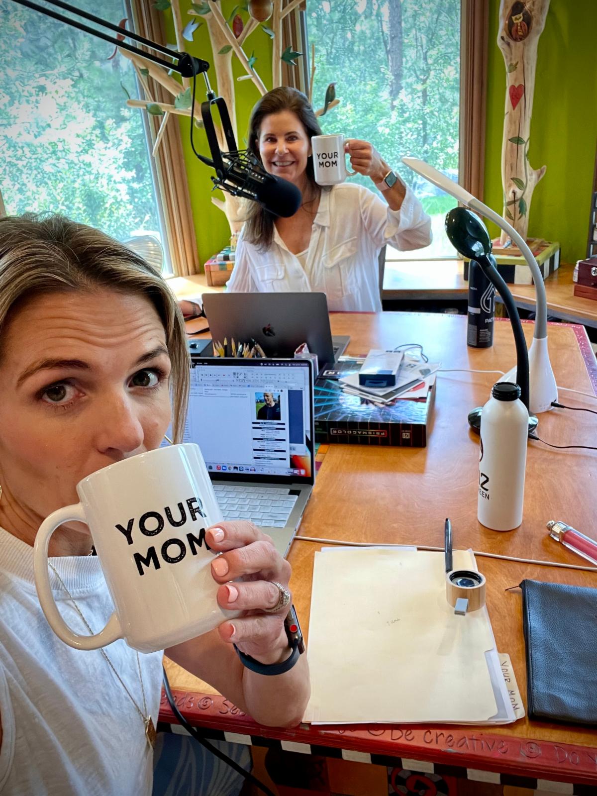 Listen to Lisa McCaffrey and Ashley Adamson on their new podcast Your Mom
