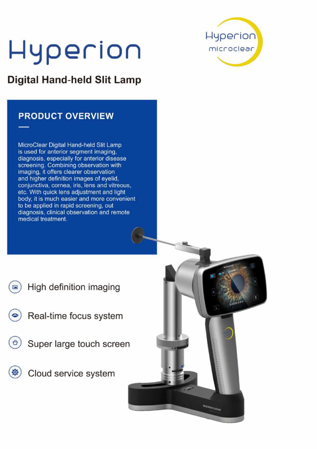 Microclear Luna Plus Hand-held Digital Fundus Camera 16mp
