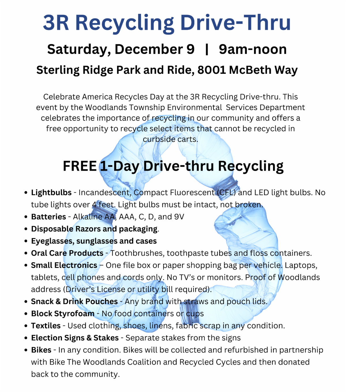 Woodlands Water Weekly