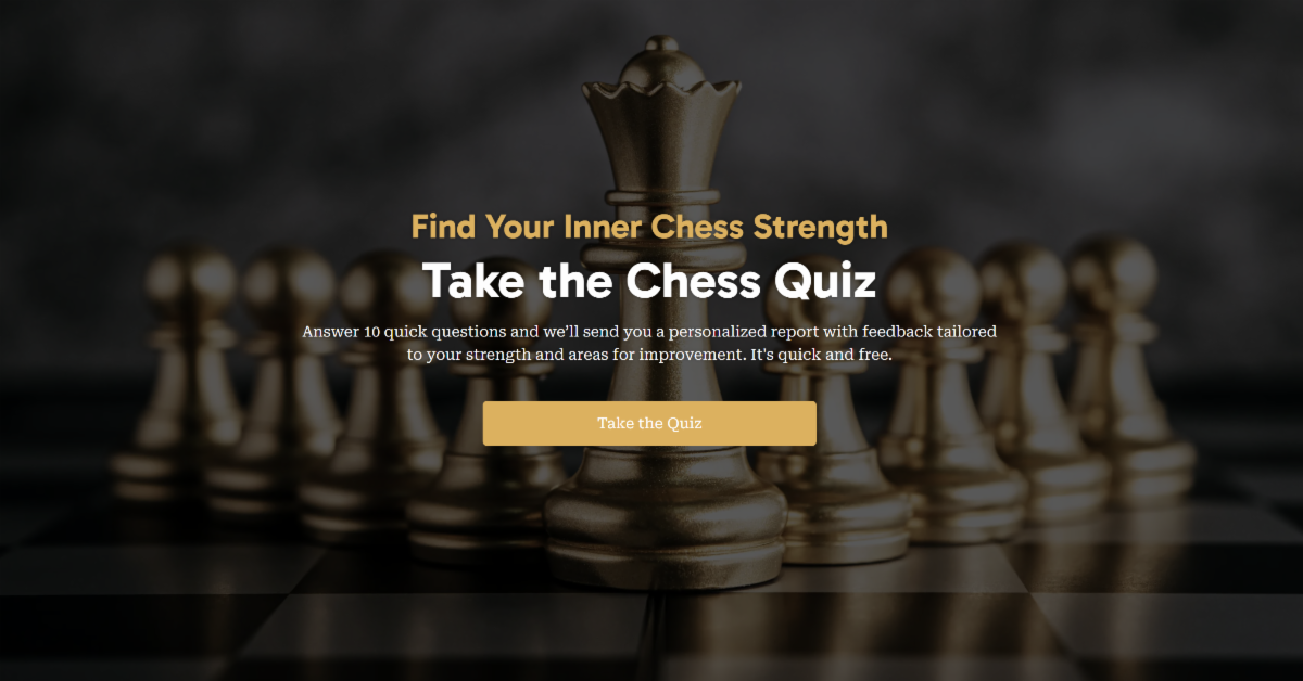 Take Our Free Chess Quiz Now!
