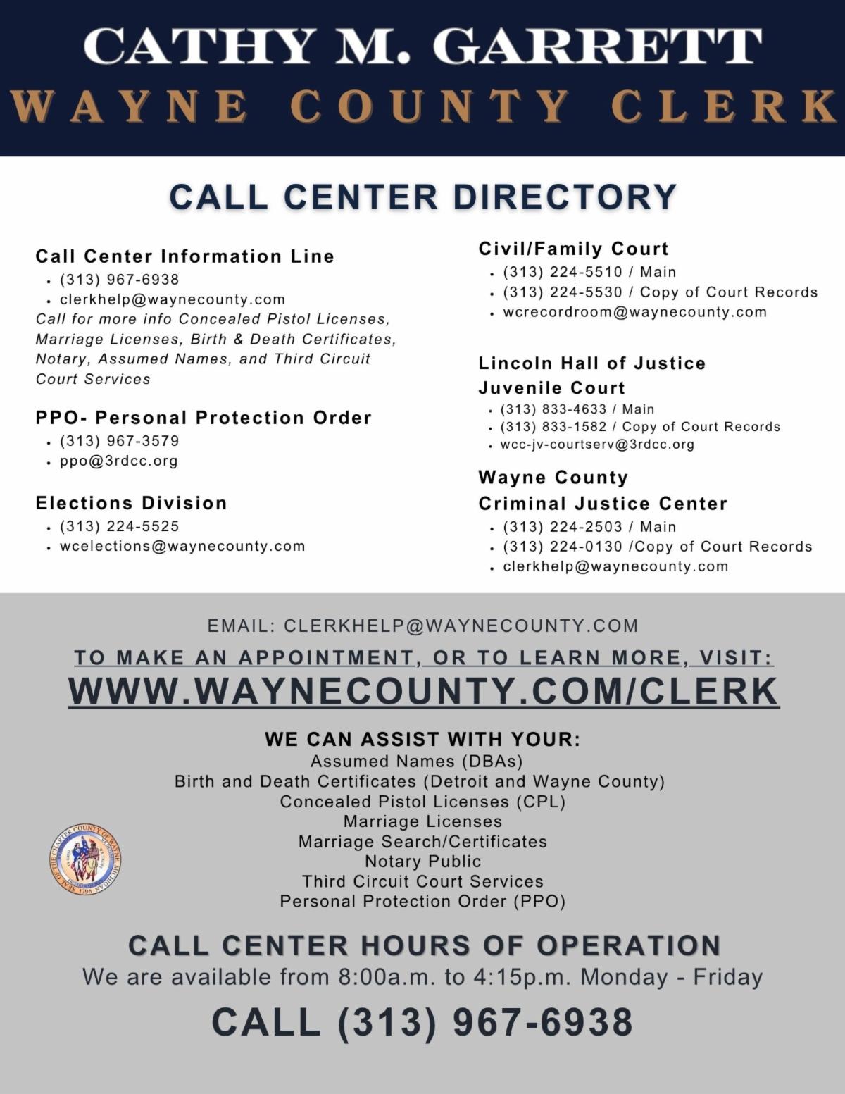 The Wayne County Clerk Alert