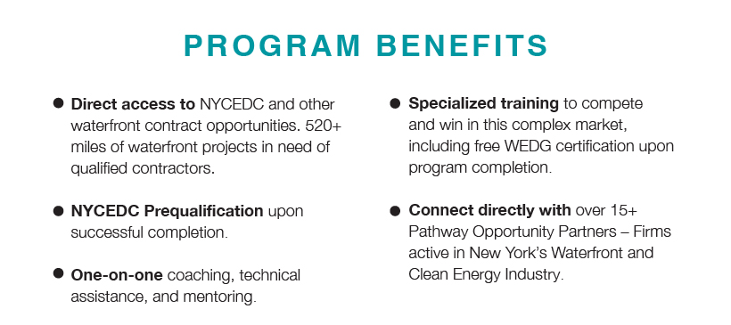 Get Information About NYCEDC's Waterfront Pathways Program