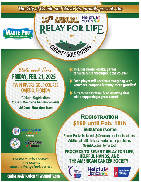 CAPTAINS/Golfers~Relay for Life Golf Tournament Rules