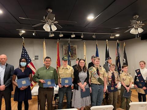 Awardees Honored By Vfw Post 7916