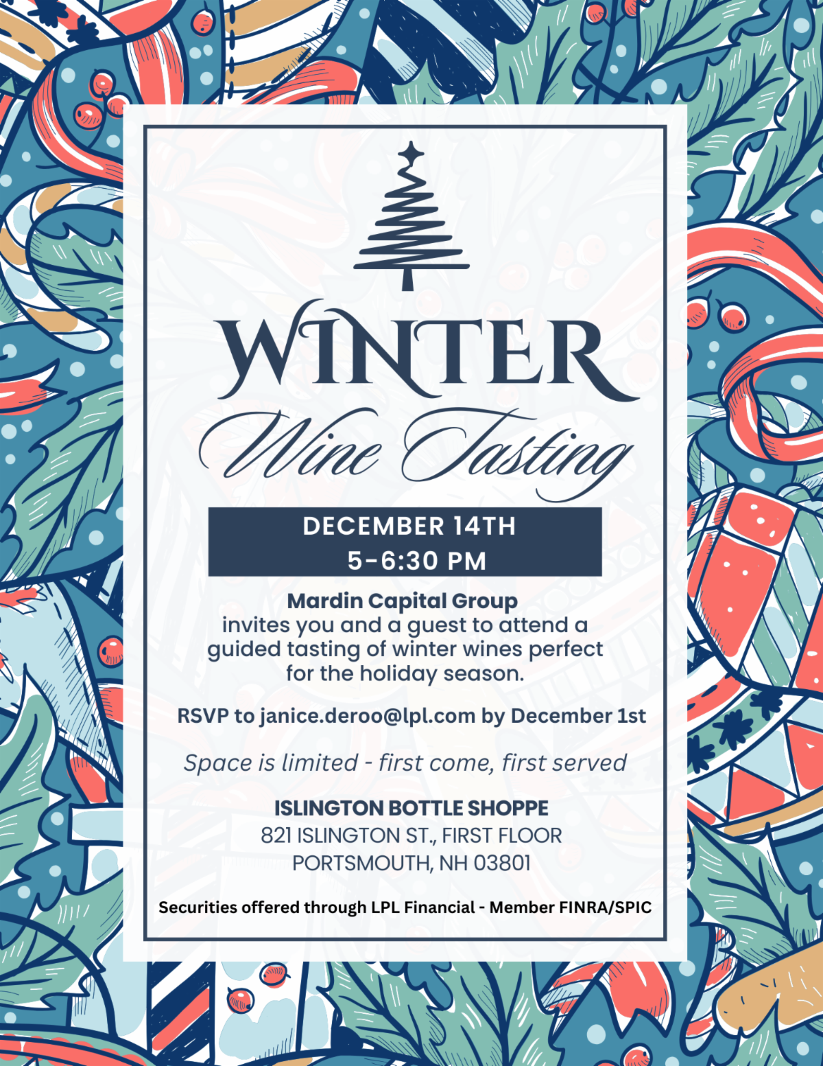 You're Invited - Winter Wine Tasting