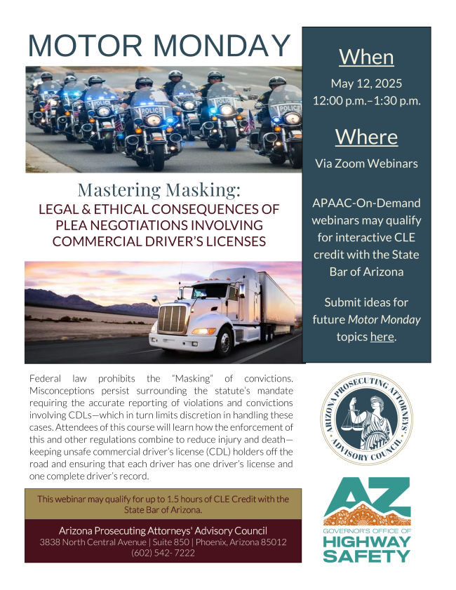 Motor Monday - Mastering Masking: LEGAL & ETHICAL CONSEQUENCES OF PLEA ...