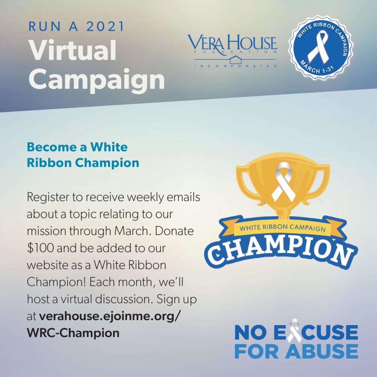 It's the first day of the White Ribbon Campaign!