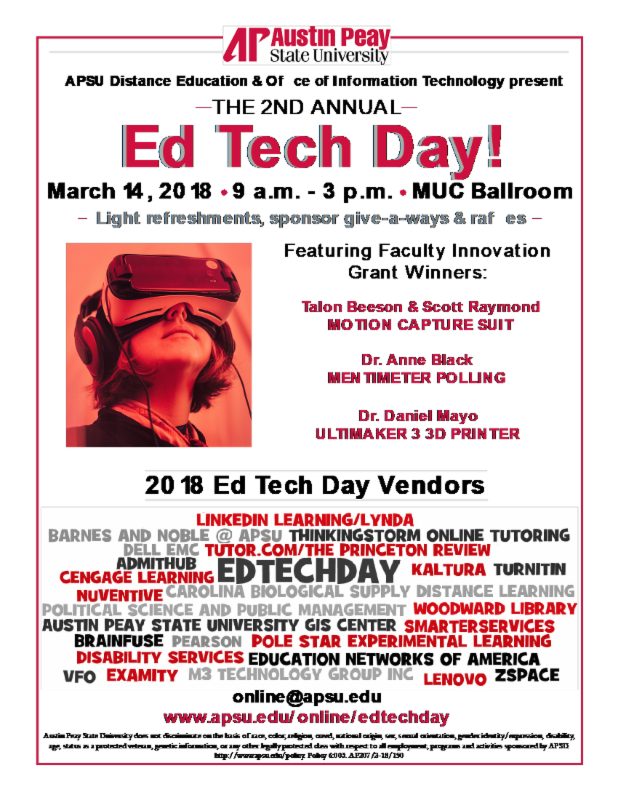 March 2018 Faculty Newsletter