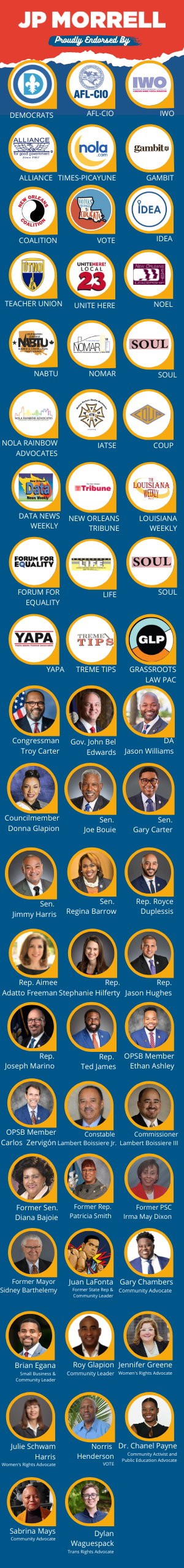 Reformers Support JP for City Council