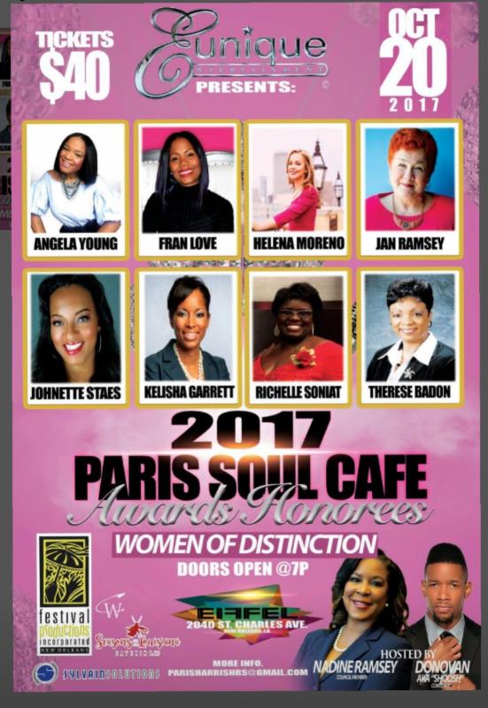 Paris Soul Cafe - Women of Distinction 2017