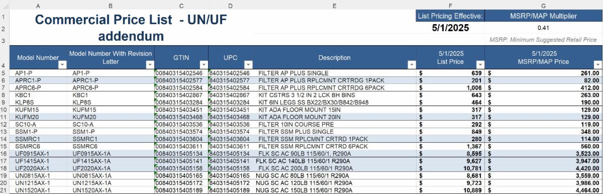 Shipping Release: Updated UN/UF Models with R290 Refrigerant