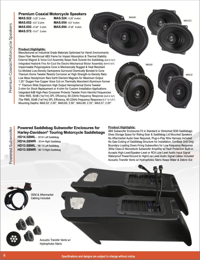 Motorcycle Audio April IMPORTANT News and Updates