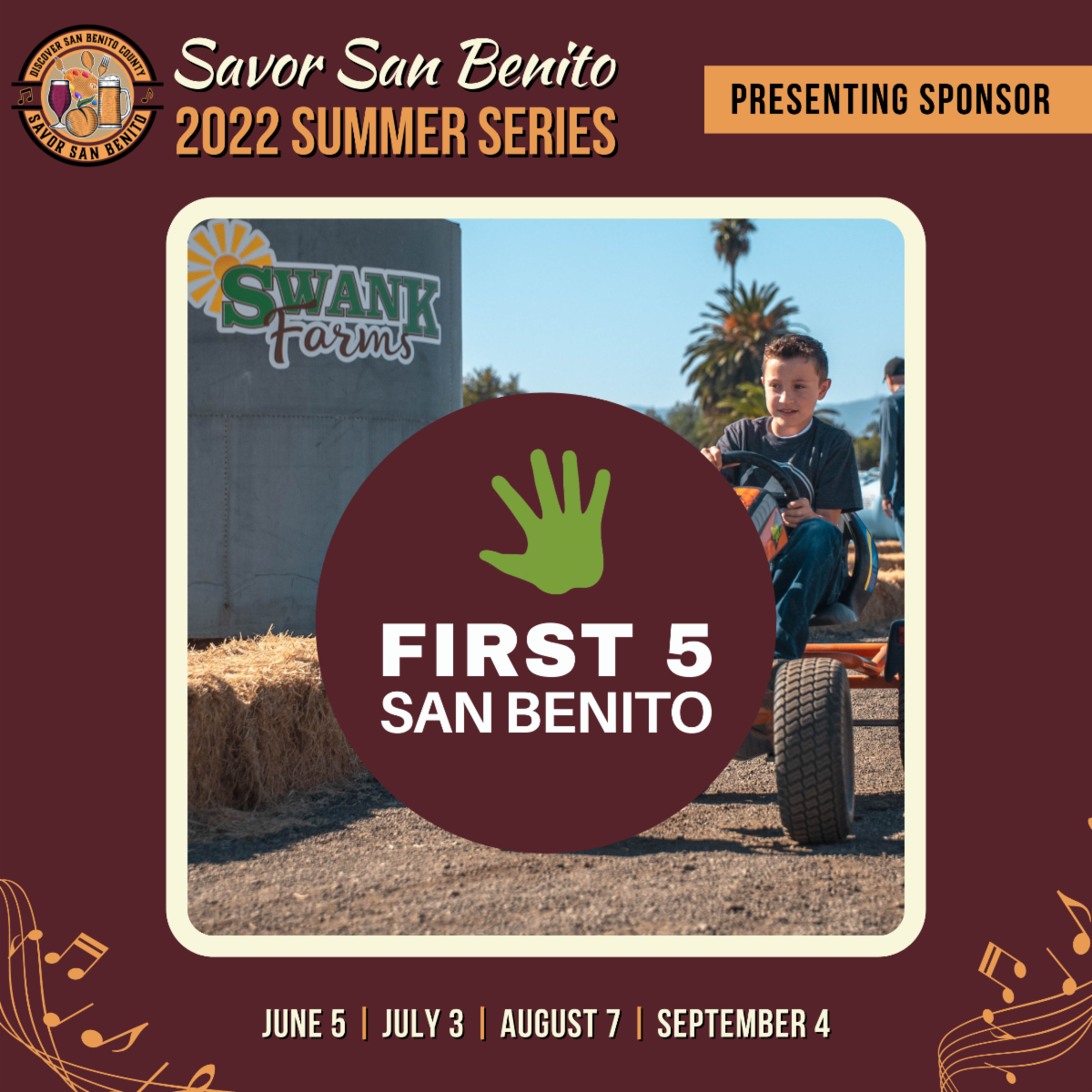 🍑🎶🌻Savor San Benito Summer Series FINALE! Sunday, September 4, 2022