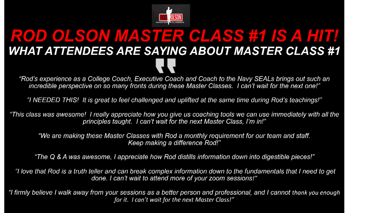 ROD OLSON ANNOUNCES SPECIAL (NAVY SEAL) GUEST FOR JUNE 22 LEADERSHIP ...
