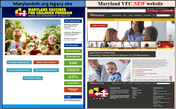 Maryland VFC Site Update | February 15, 2024