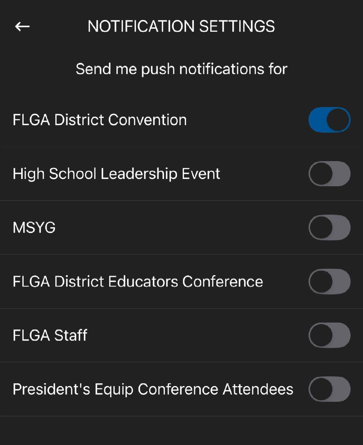 District Convention Information