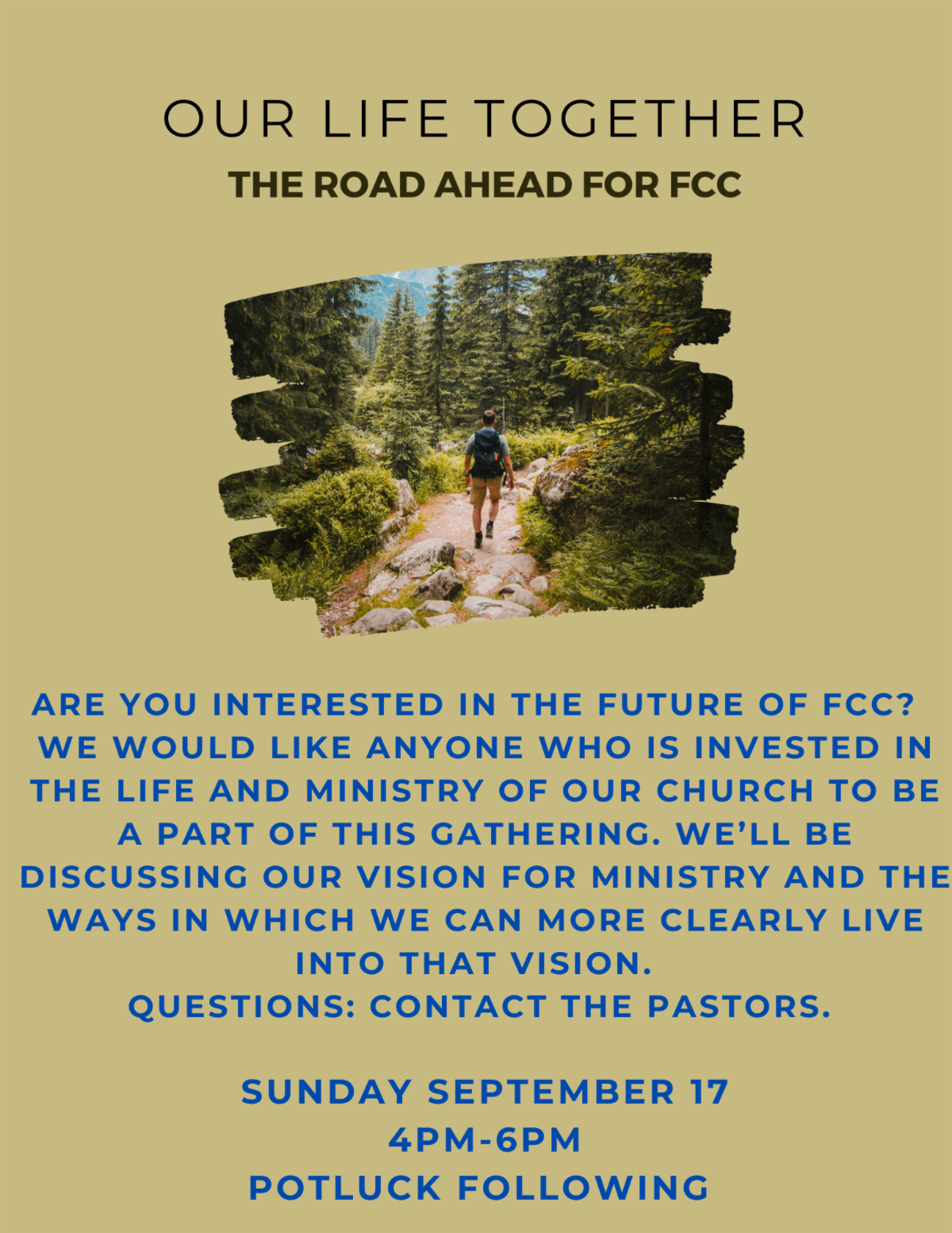 Sign up for special church events-