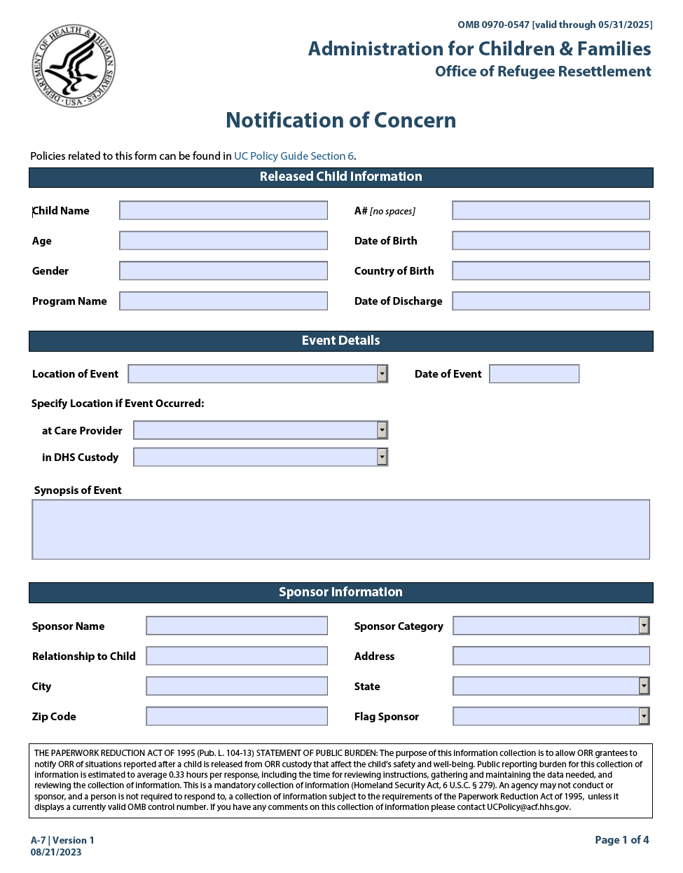 HS/PRS Program Updates - January 2024