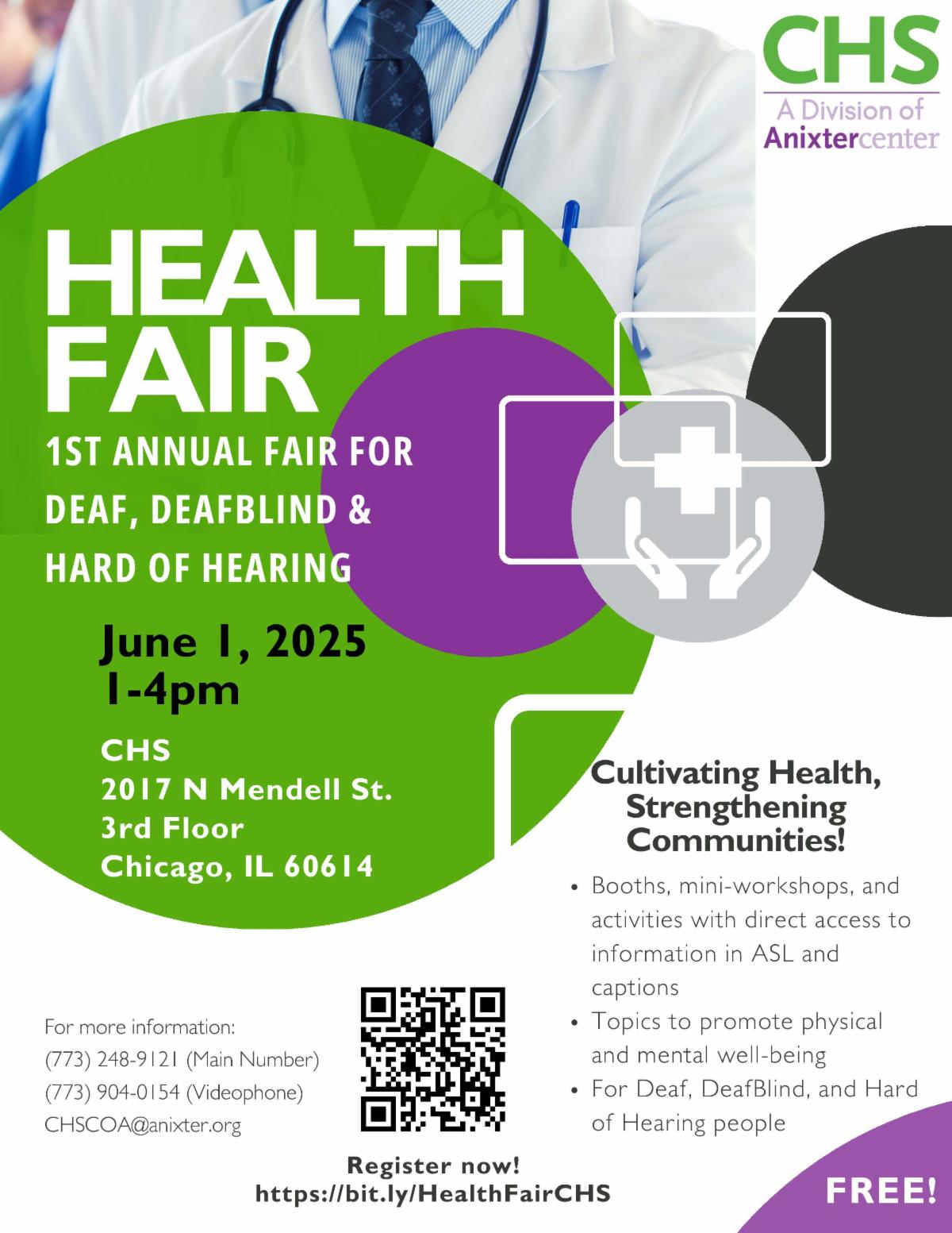 CHS Health Fair on June 1st - FREE Registration!