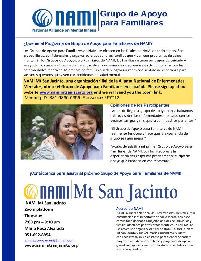 NAMI Family and Peer Support Groups