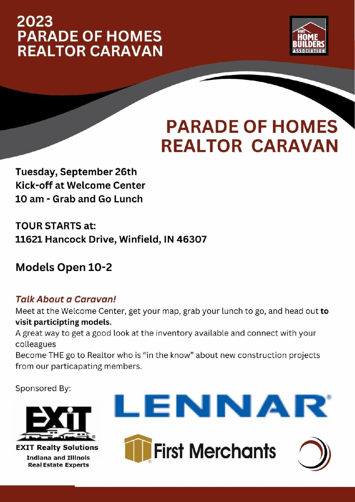 Parade of Homes-SPECIAL EVENTS FOR REALTORS