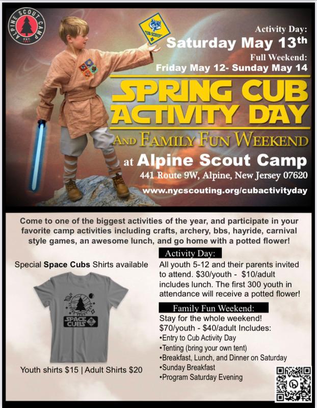 May the Fourth Be With You - Activity Days and Family Weekends at Alpine