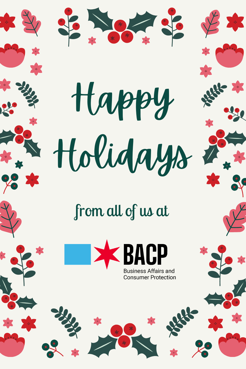 Happy Holidays from Chicago BACP!