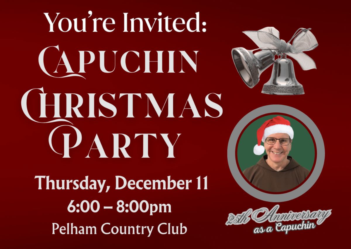 You're invited to our Capuchin Christmas Party