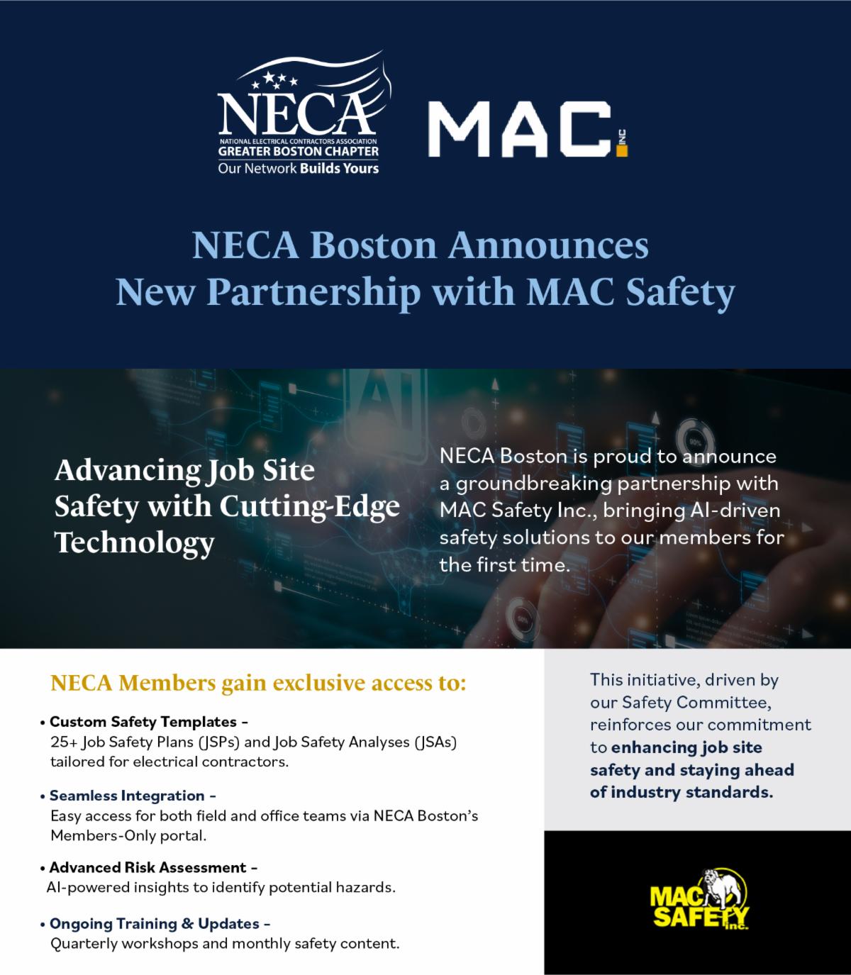 NECA Boston Partners with MAC Safety to Enhance Job Site Safety
