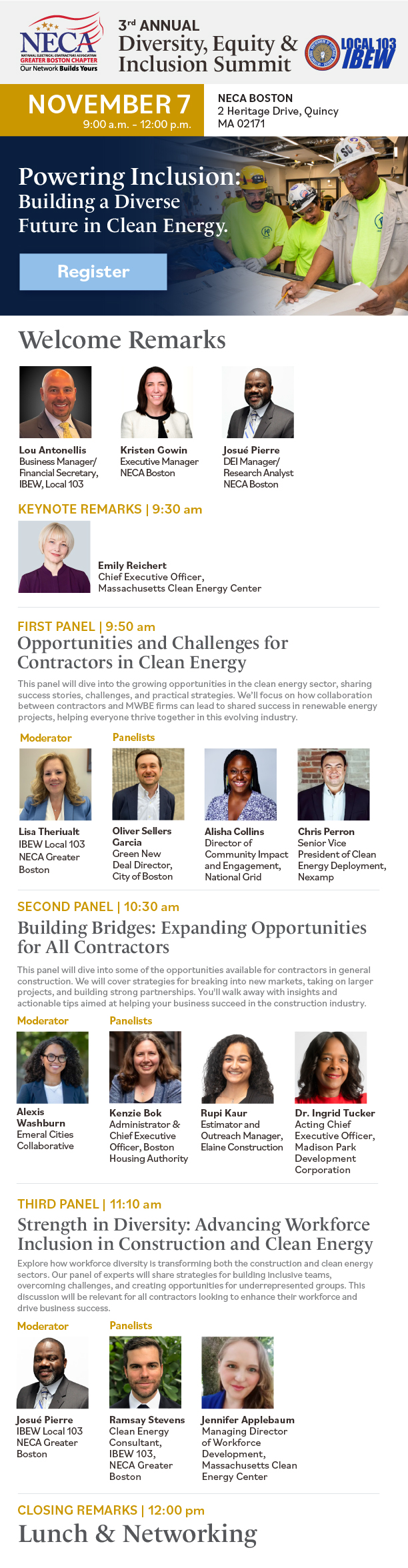 Powering Inclusion: Join NECA Boston’s Annual DEI Summit