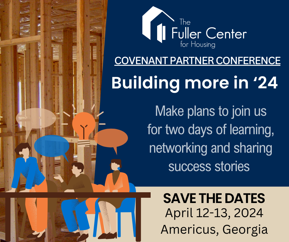 Save the Dates: Fuller Center Covenant Partner Conference