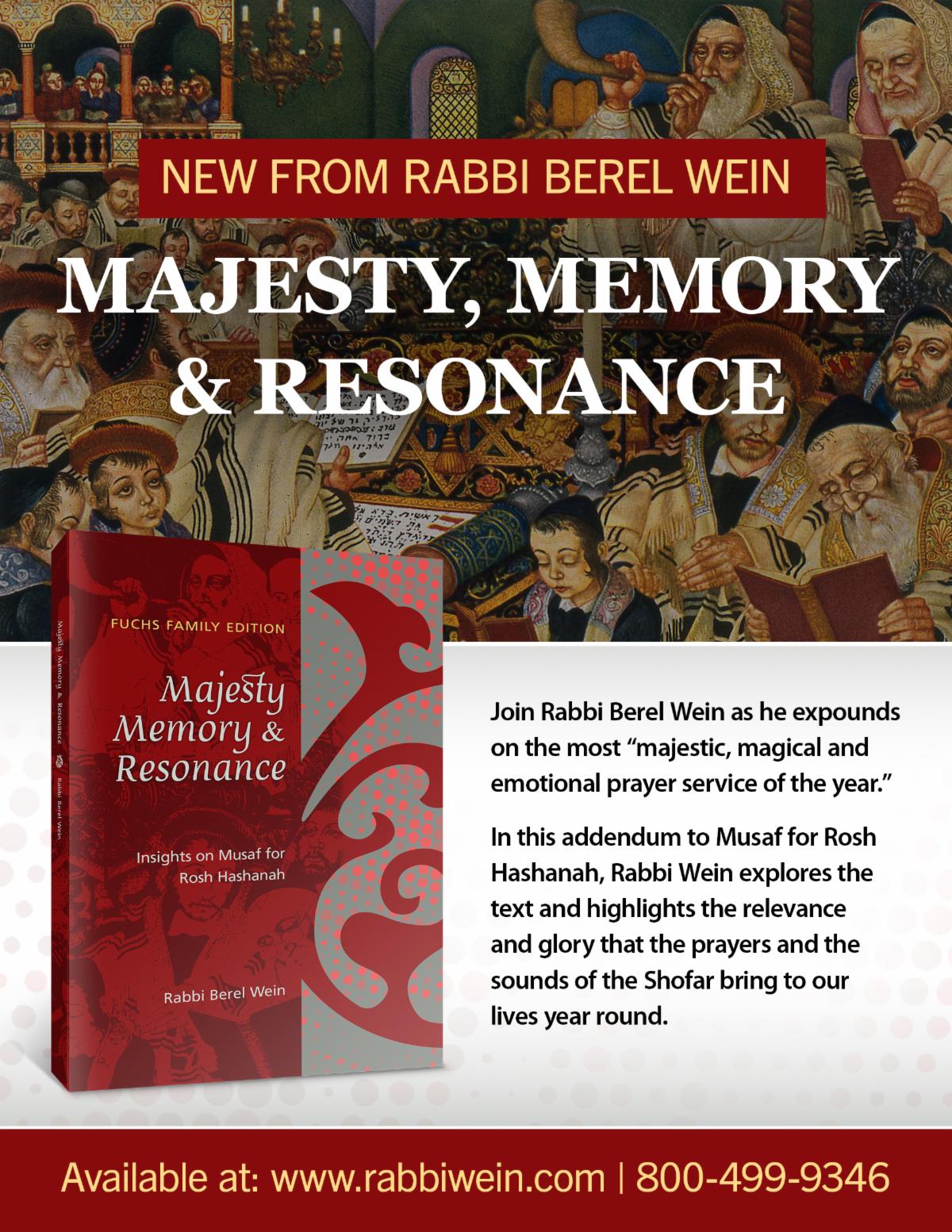 NEW BOOK FROM RABBI BEREL WEIN