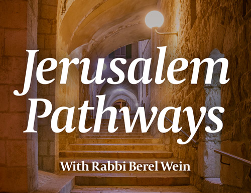 NEW SERIES FROM RABBI BEREL WEIN