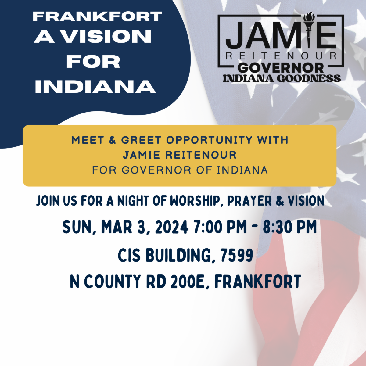 Indiana Goodness "Vision For Indiana Tour"