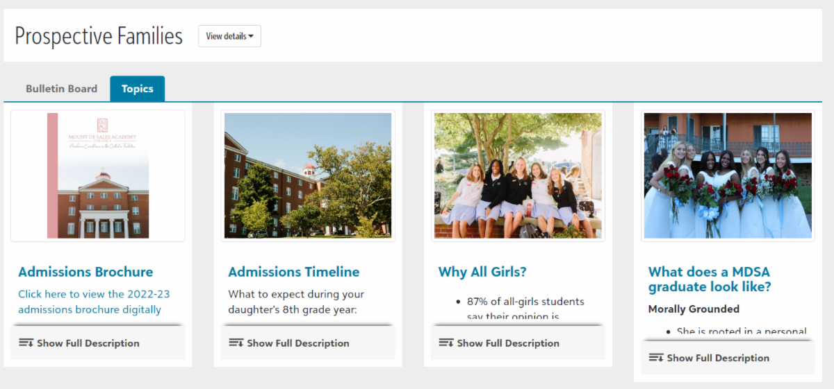 All about the Admissions Process!