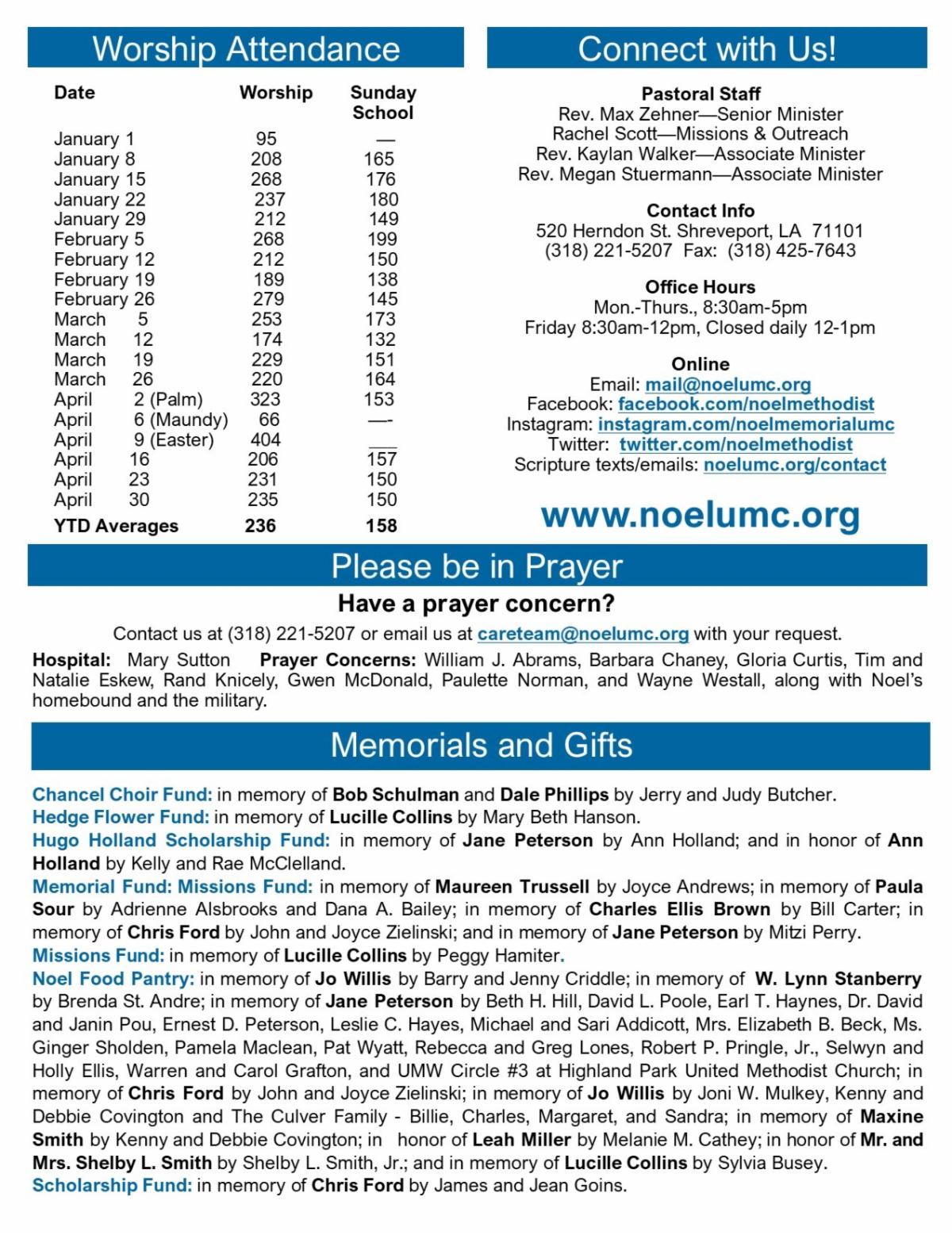 Noel Now Newsletter, May 18, 2023