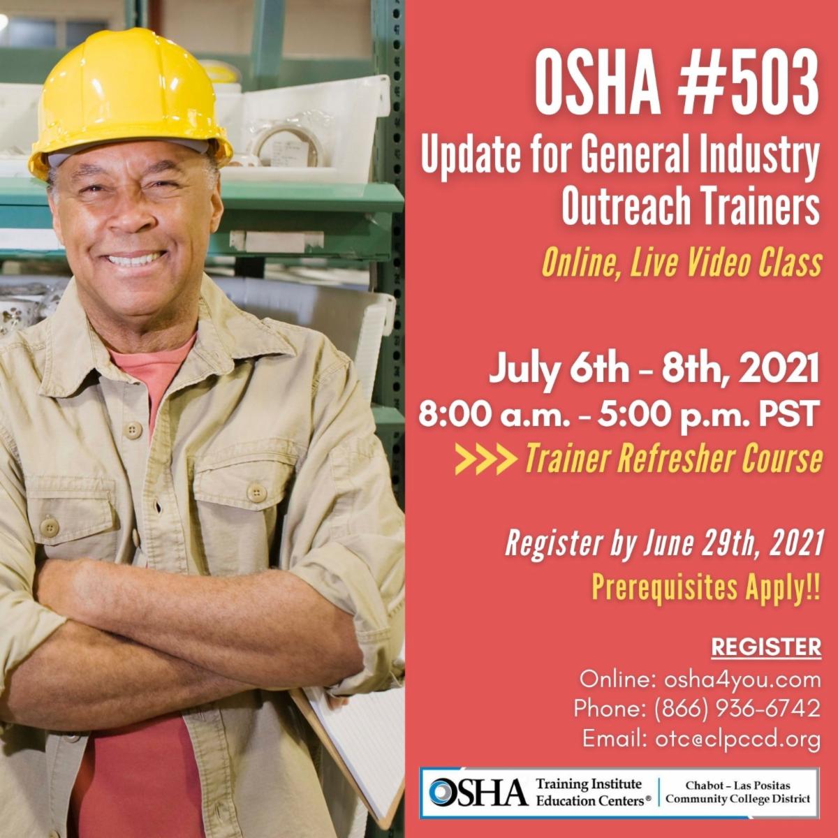 OSHA Outreach Trainers are a Vital Component of Workplace Safety