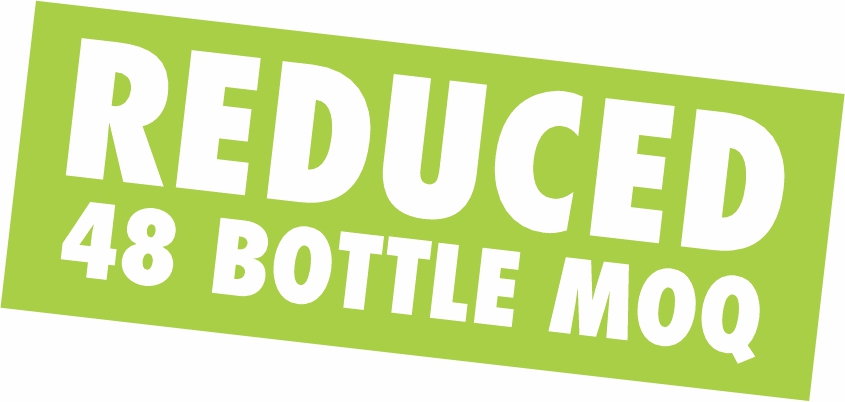 Reduced 48 bottle Minimum Order Quantity for new products!