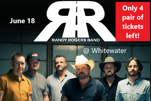 Whitewater-Left Wing Seating available for Turnpike Troubadours ...