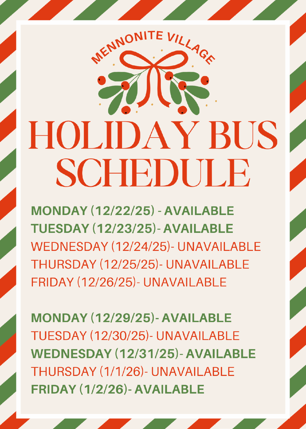 Friday Flash for December 26, 2025