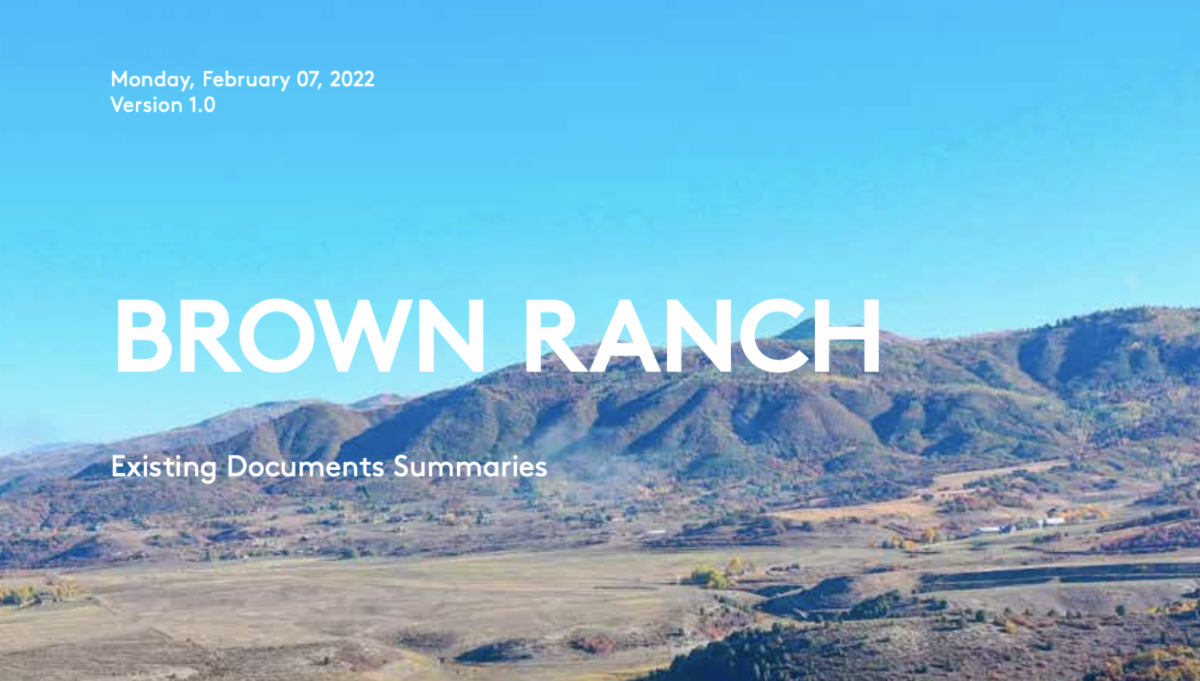 The Brown Ranch April Update Newsletter