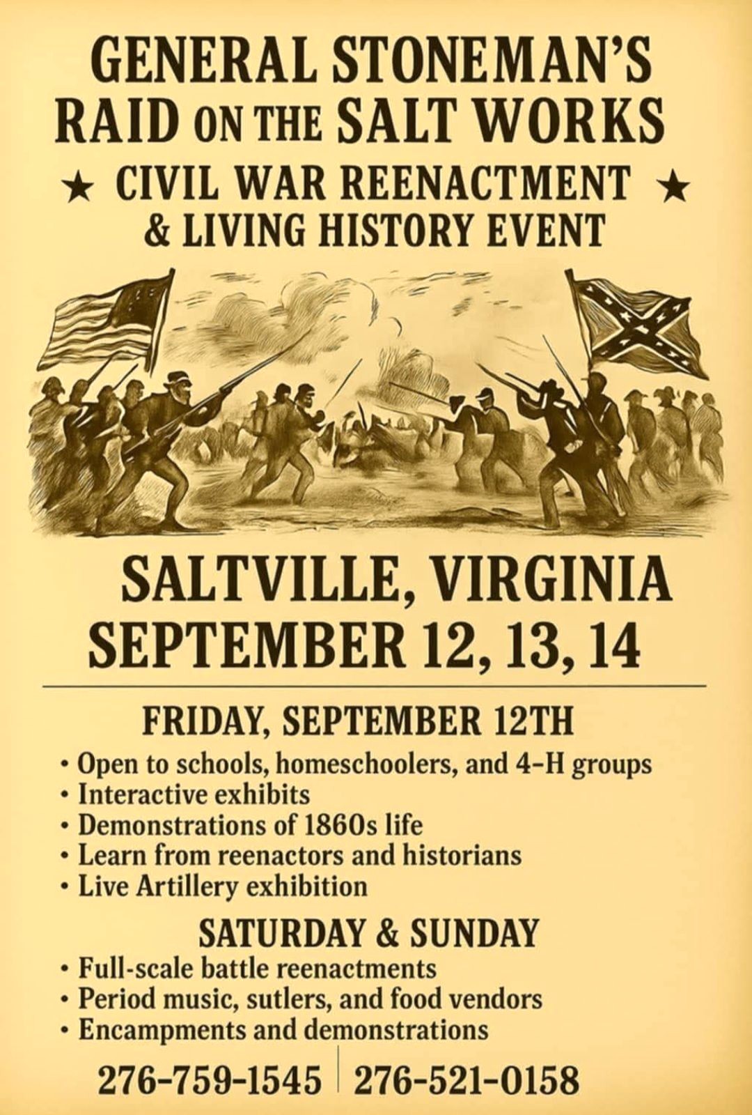 History come to life in Saltville this weekend!