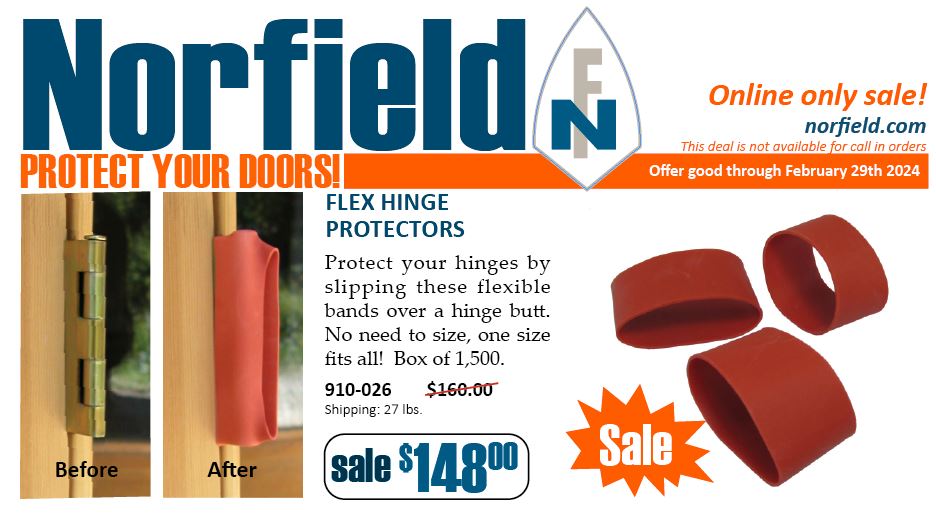 Save money and protect your doors with rubber hinge protectors!