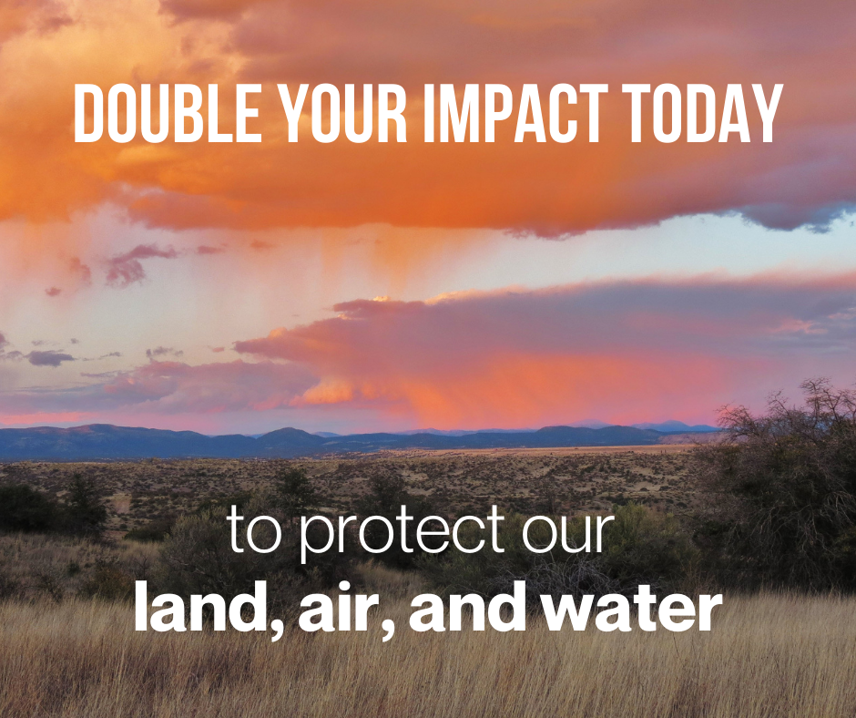 Double your impact to protect our land, air and water