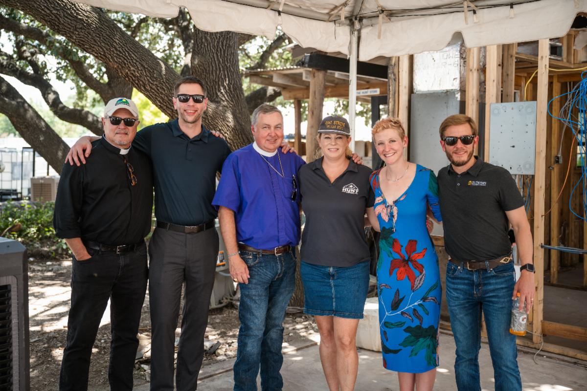 Bishop Read Visits our Base in Hunt, TX