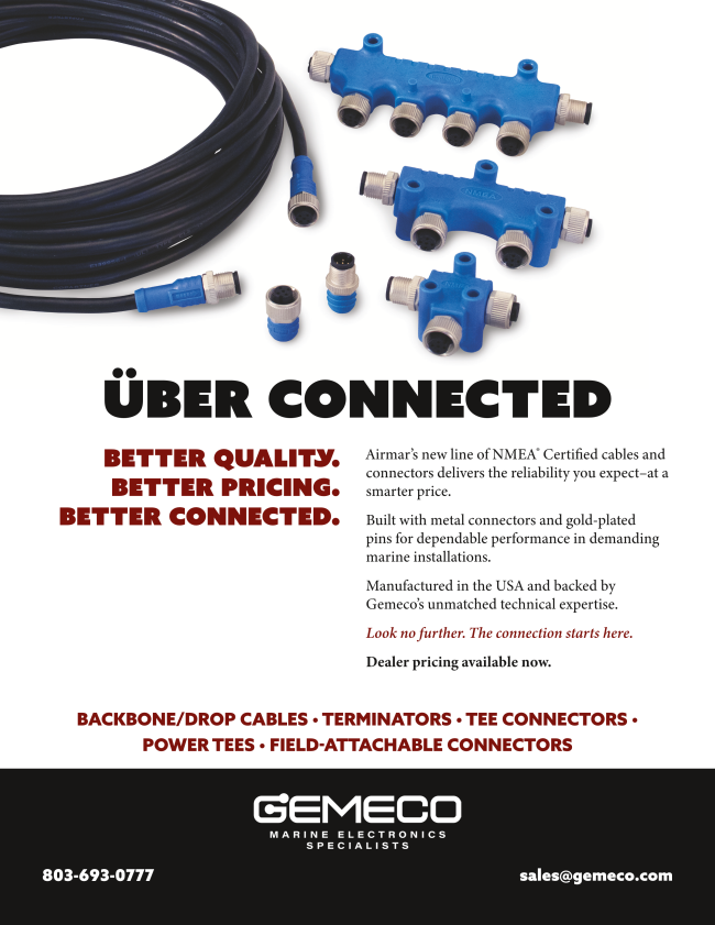 New from Airmar: NMEA 2000® Certified Cables and Connectors