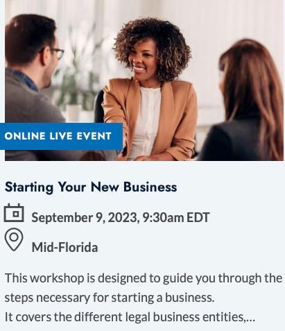 , Select from This Week's Great Business Training Events