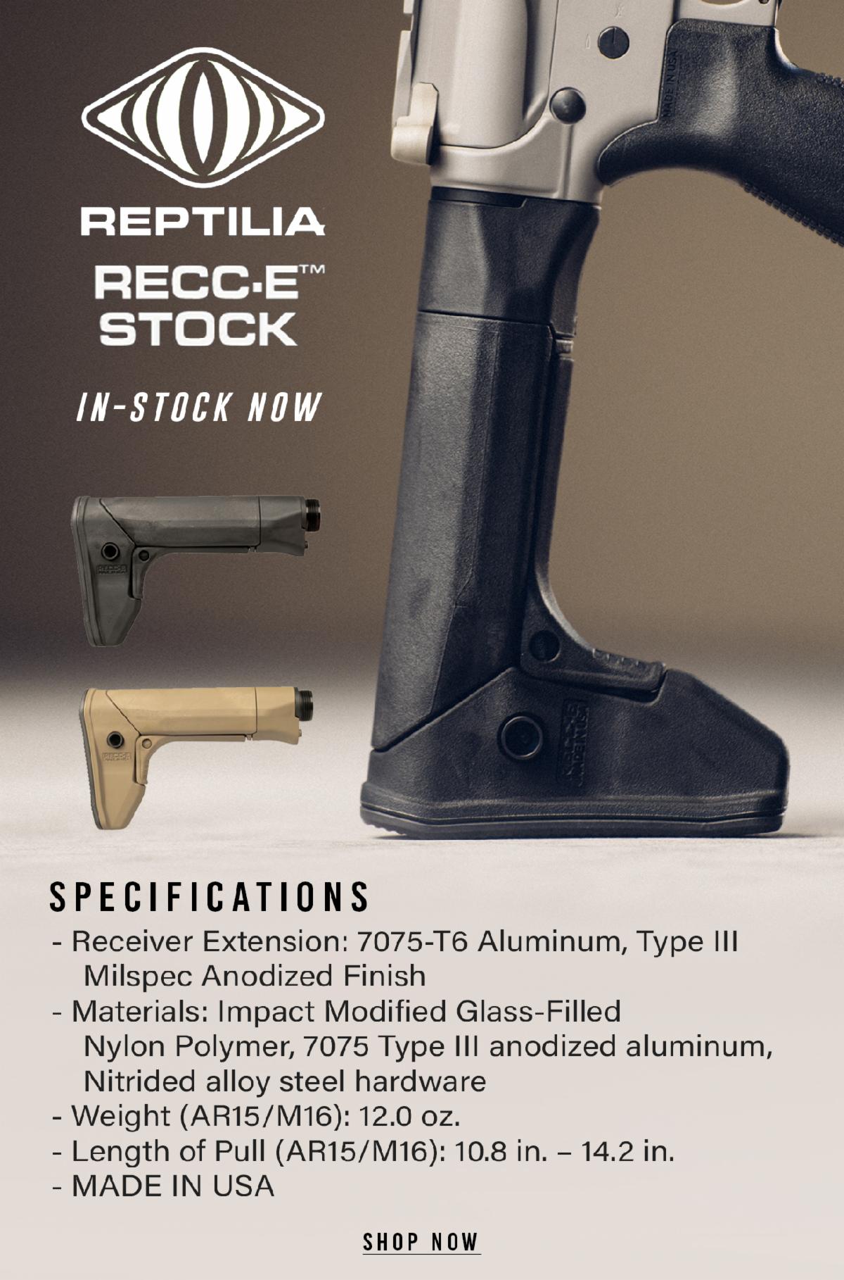 NEW PRODUCT: REPTILIA RECC•E CARBINE STOCK NEW PRODUCT: REPTILIA RECC•E CARBINE STOCK