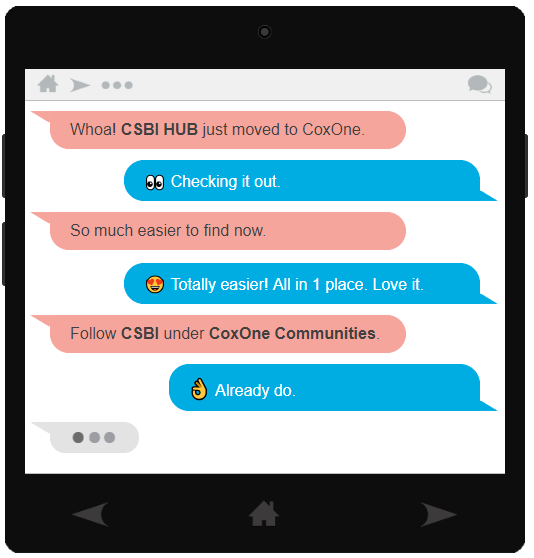 CSBI: The CSBI HUB is now on CoxOne